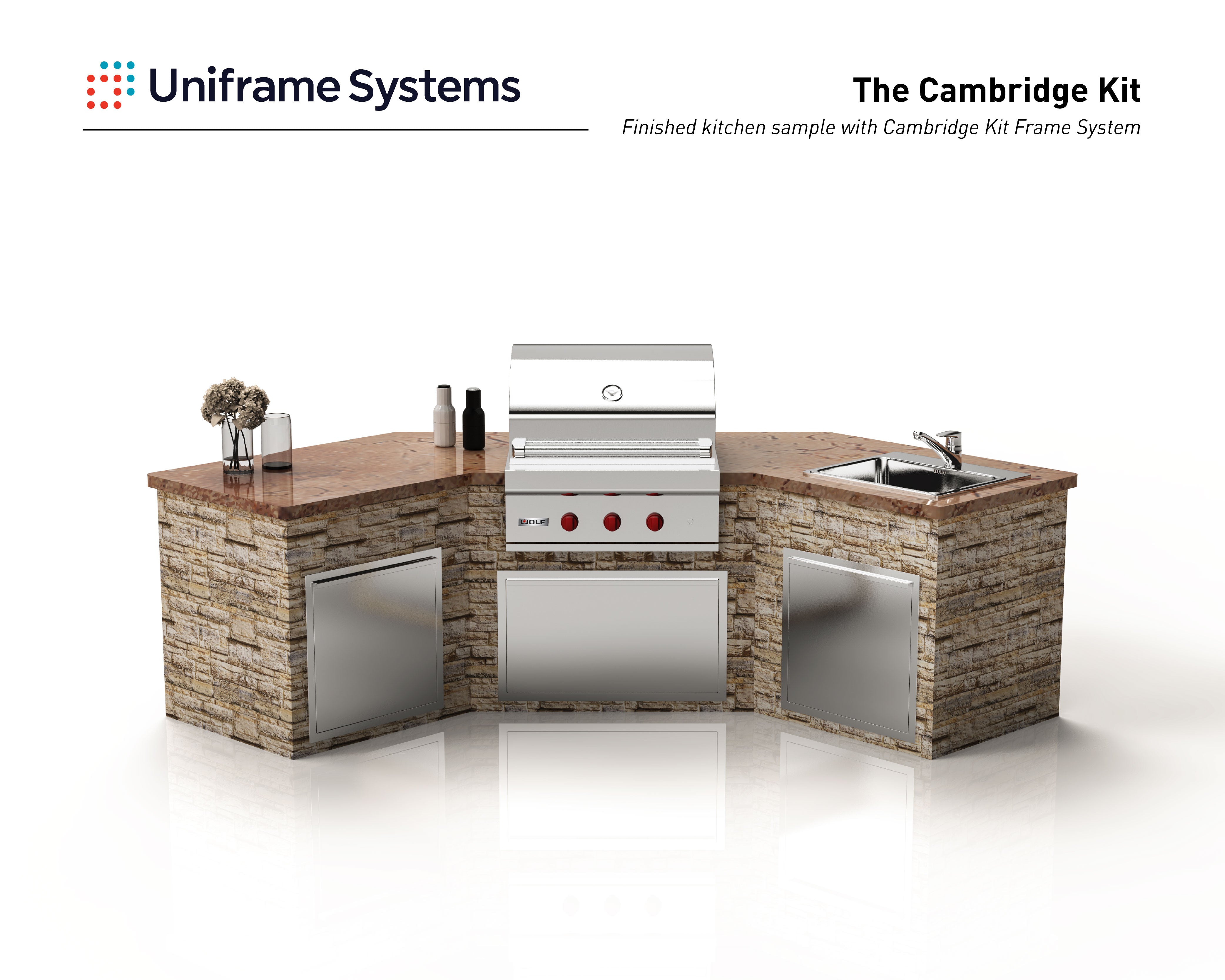Outdoor Kitchen Island Frame Kit